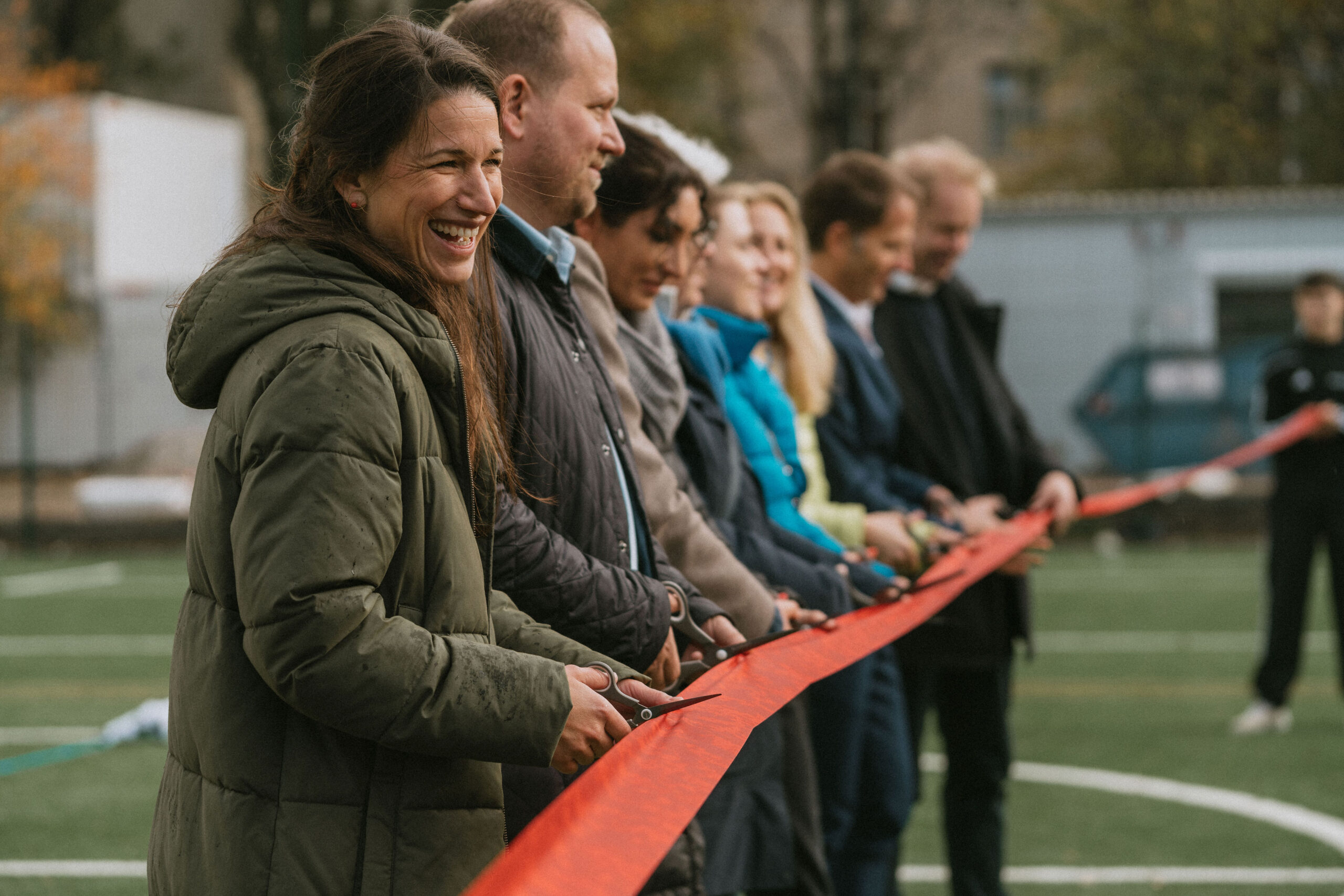 Eröffnung des Safe-Hub Sportplatzes - QM Pankstraße